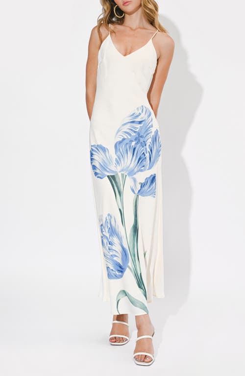 ADELYN RAE Corinne Floral Print Slipdress